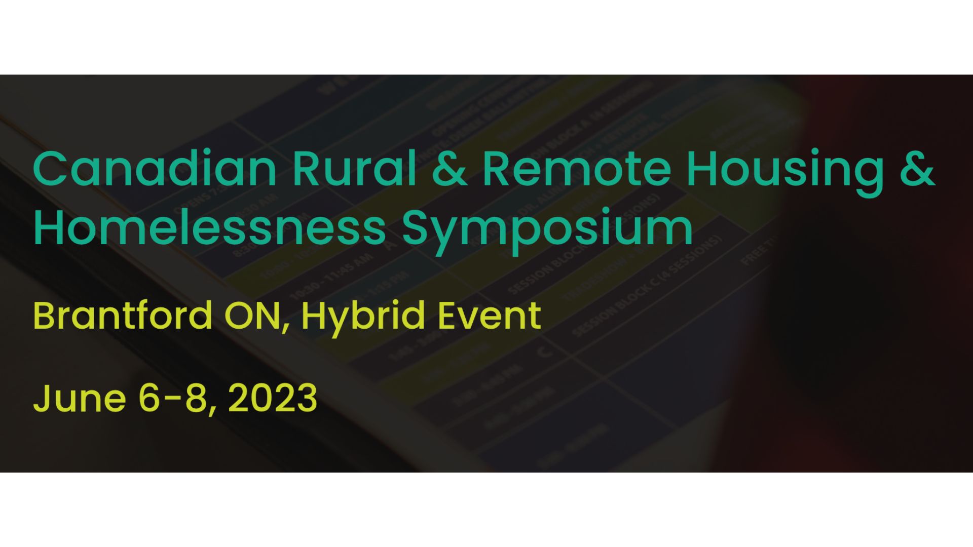 Canadian Rural & Remote Housing & Homelessness Symposium - Healthy ...