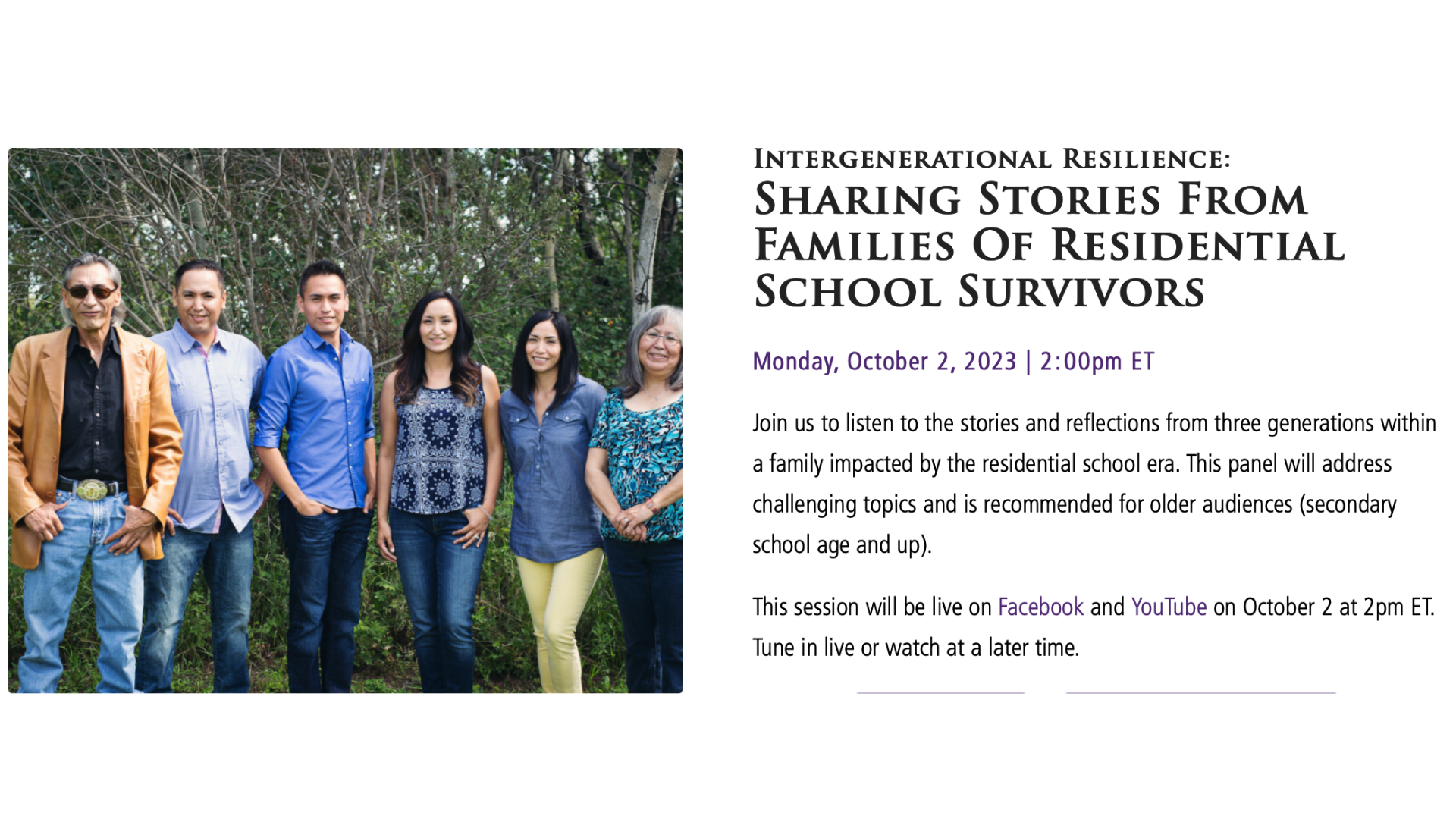 Intergenerational Resilience: Sharing Stories From Families of ...