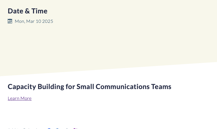 [Webinar] Capacity Building for Small Communications Teams - Healthy ...