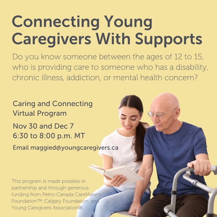 Connecting Young Caregivers with Support - Healthy Aging CORE Alberta